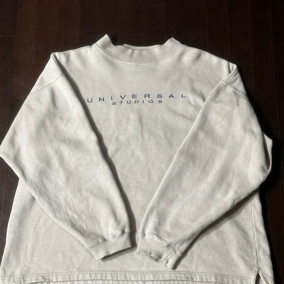 Universal | Sweaters | Universal Studios Cream Crewneck Sweater For Men ...
